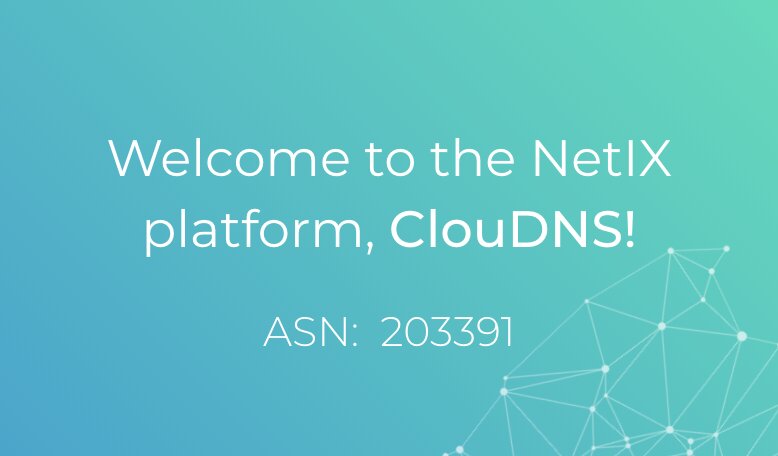 ClouDNS is the newest member of the NetIX platform!